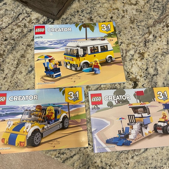 Lego | Toys | Lego Creator 3in Sunshine Surfer Van 3179 Instruction ...